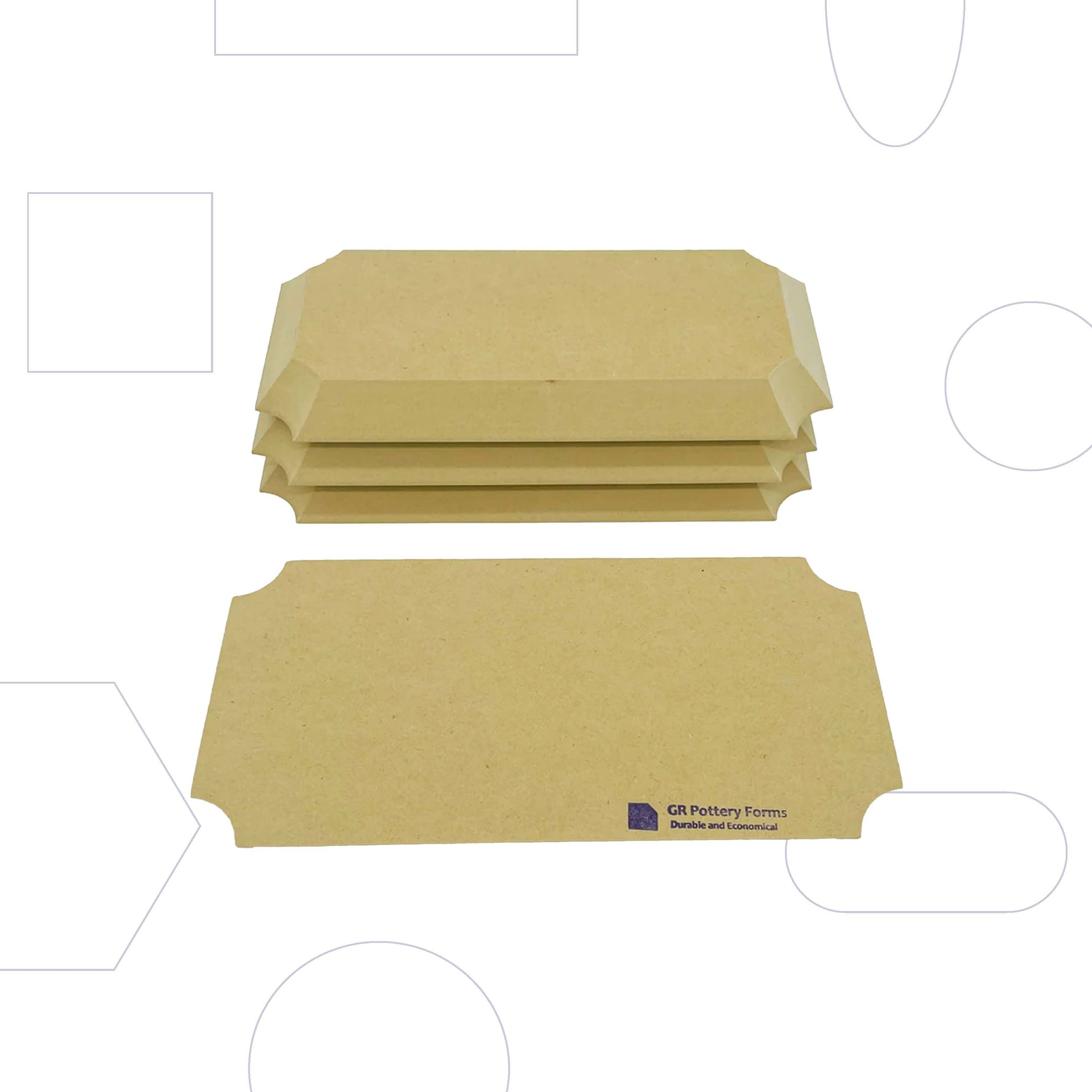 OG Plaque Rectangle - 5x10" (4 Pack) – GR Pottery Forms