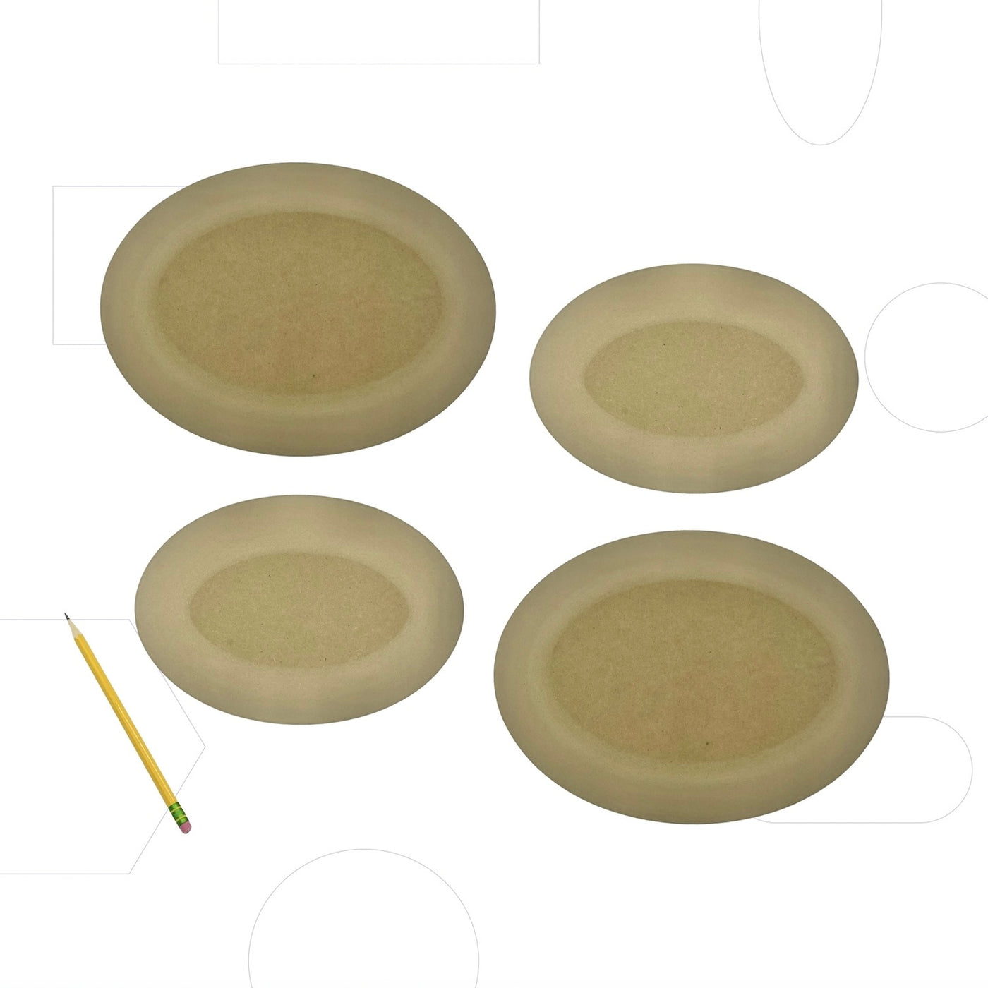 RD2 Oval Dinner Set — GR Pottery Forms