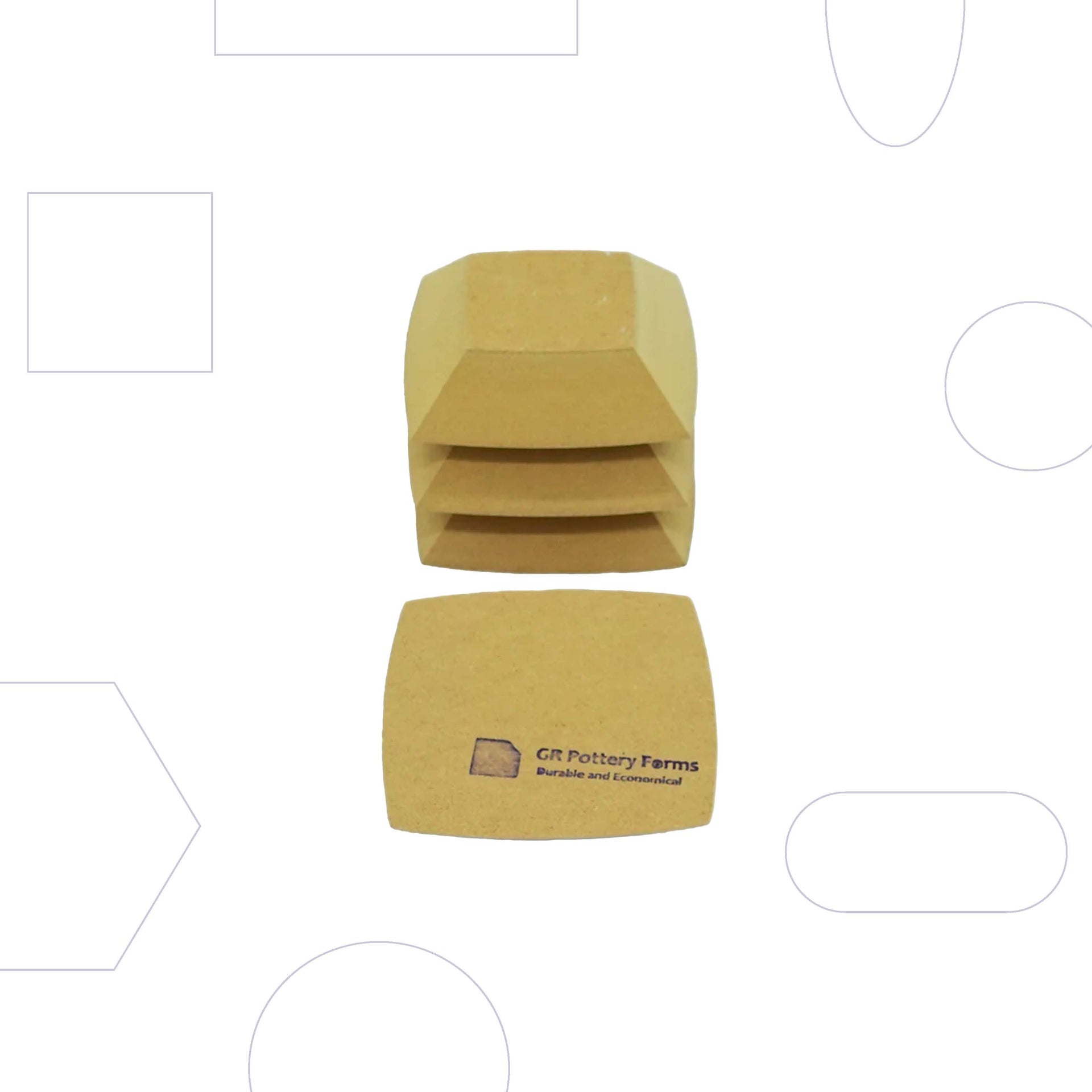 OG Spherical Square - 3.5" (4 pack) – GR Pottery Forms