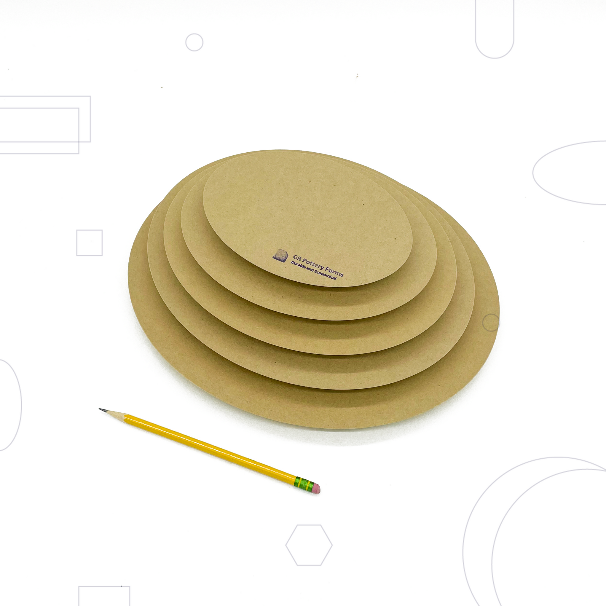 OG Oval - Stack pack (5 piece) — GR Pottery Forms