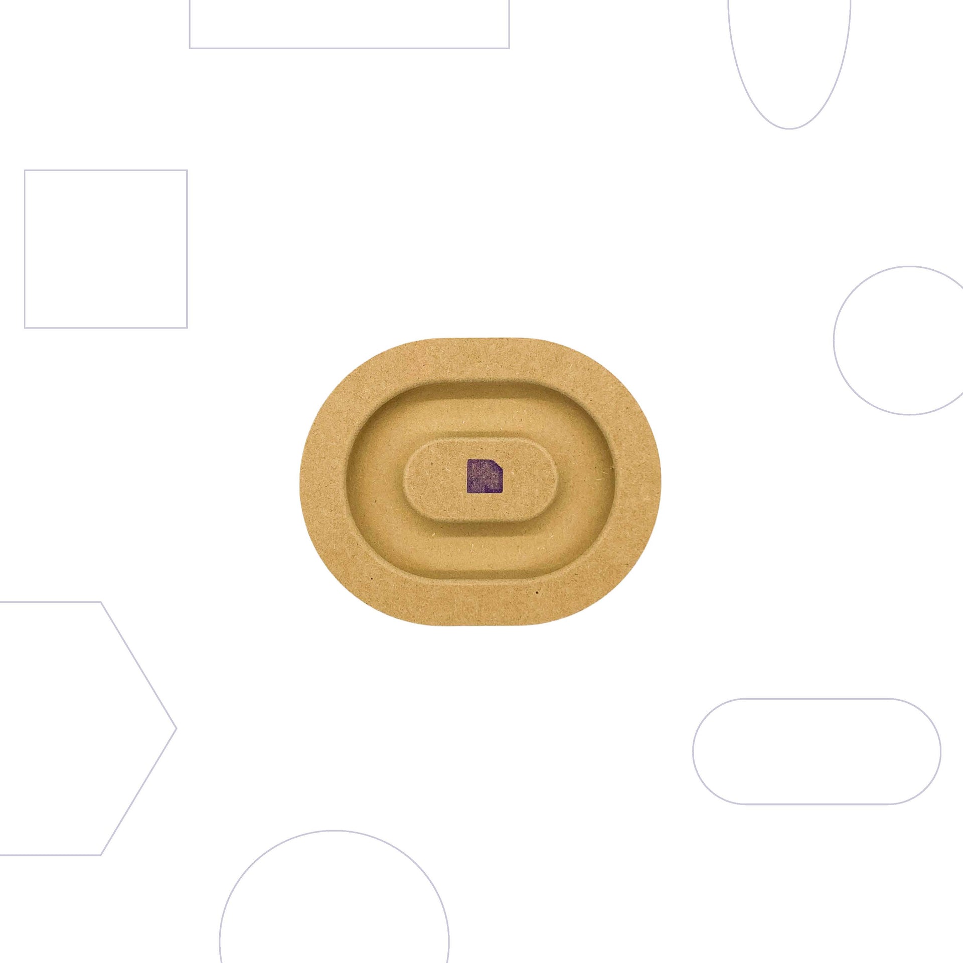 Wallie Rounded Rectangle - 5x4" – GR Pottery Forms