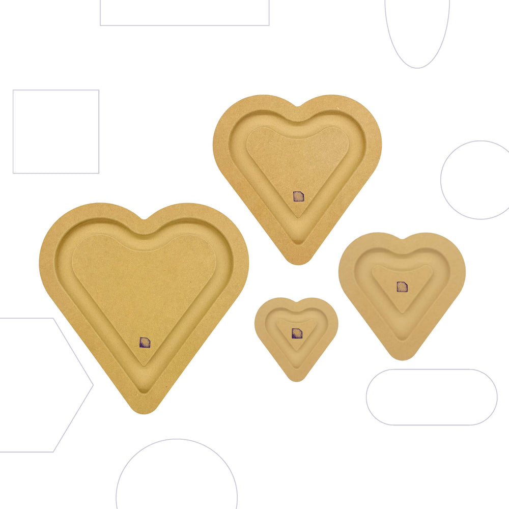 Wallie Heart Variety Pack – GR Pottery Forms