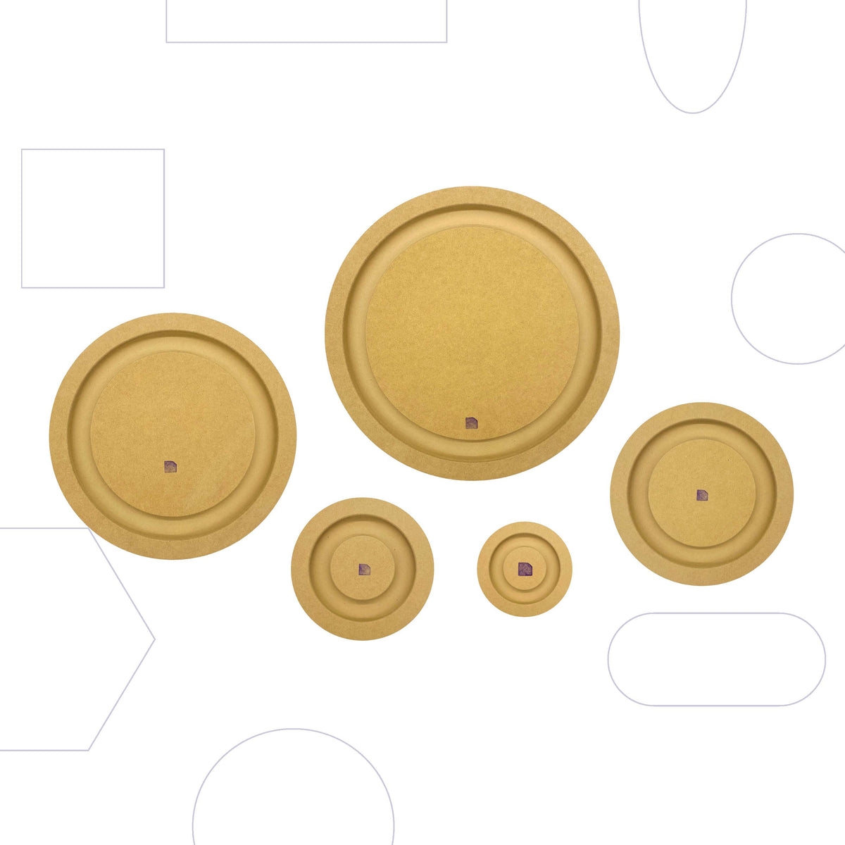 Wallie Round (5 Pack) – GR Pottery Forms