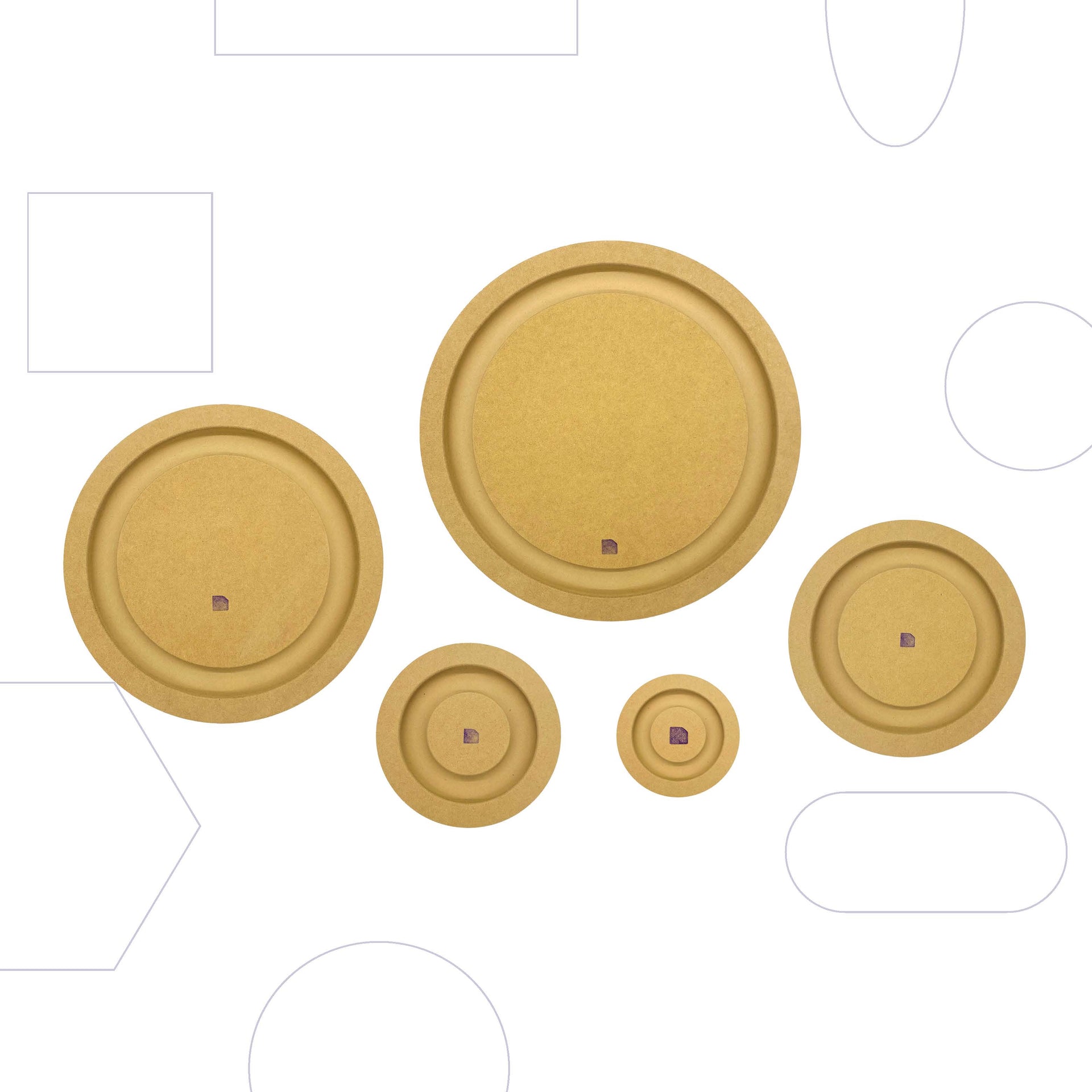Wallie Round (5 Pack) – GR Pottery Forms