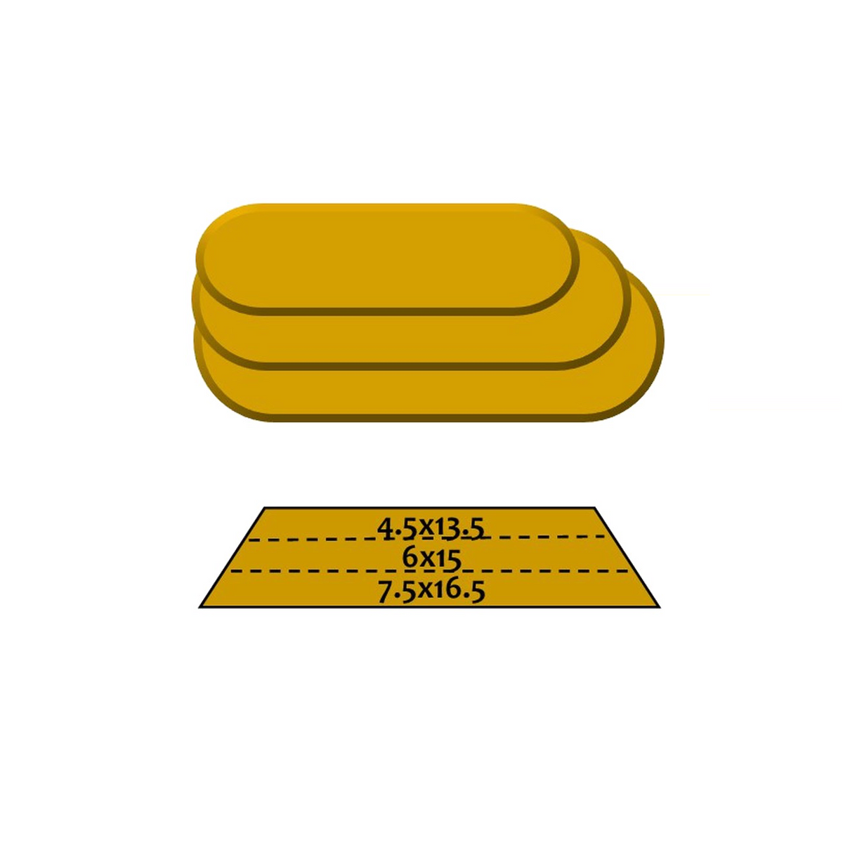 OG Rounded Rectangle Stack Pack (3 Piece) – GR Pottery Forms