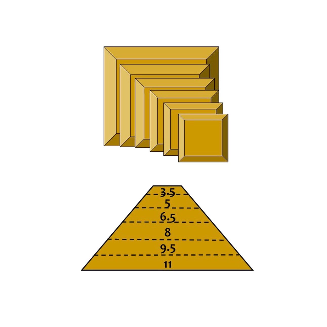 OG Square Stack Pack (6 Piece) – GR Pottery Forms