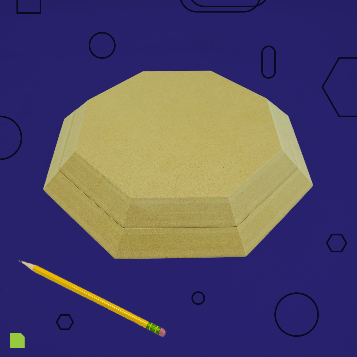 OG Octagon Pie Plate (2 Piece) — GR Pottery Forms