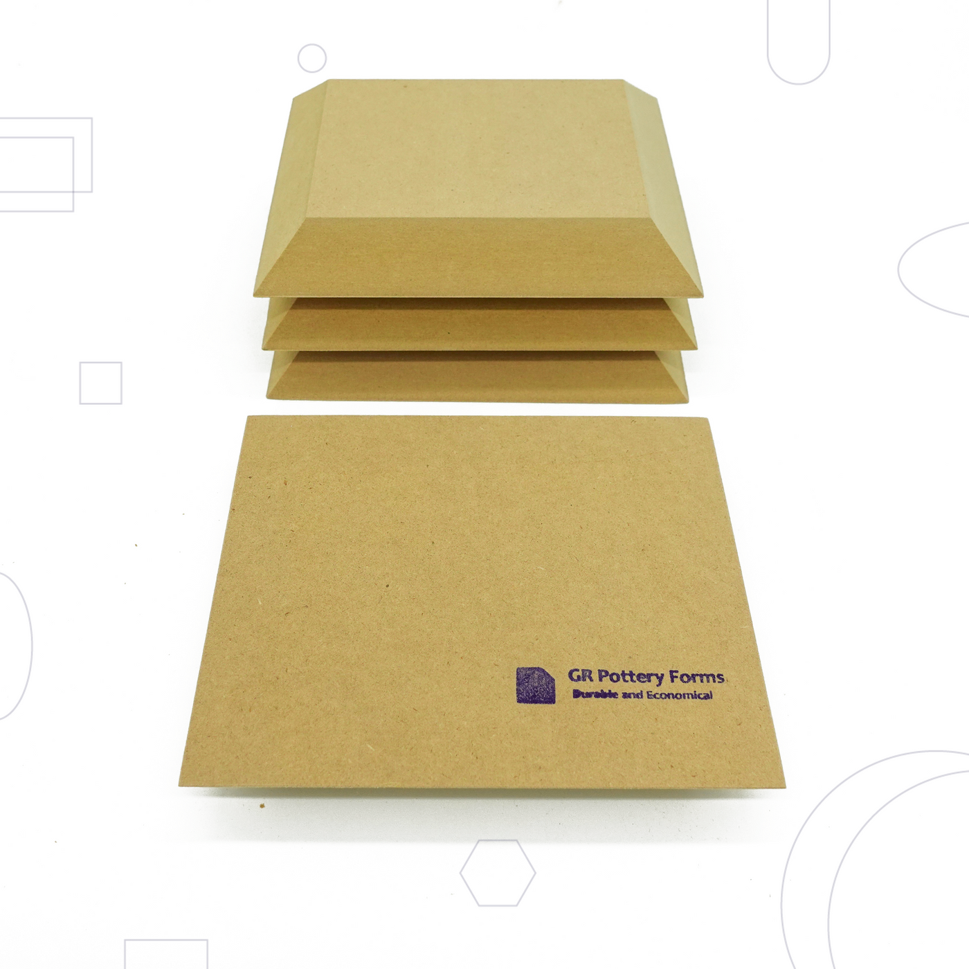 Rectangle - 5x6" (4 Pack) — GR Pottery Forms