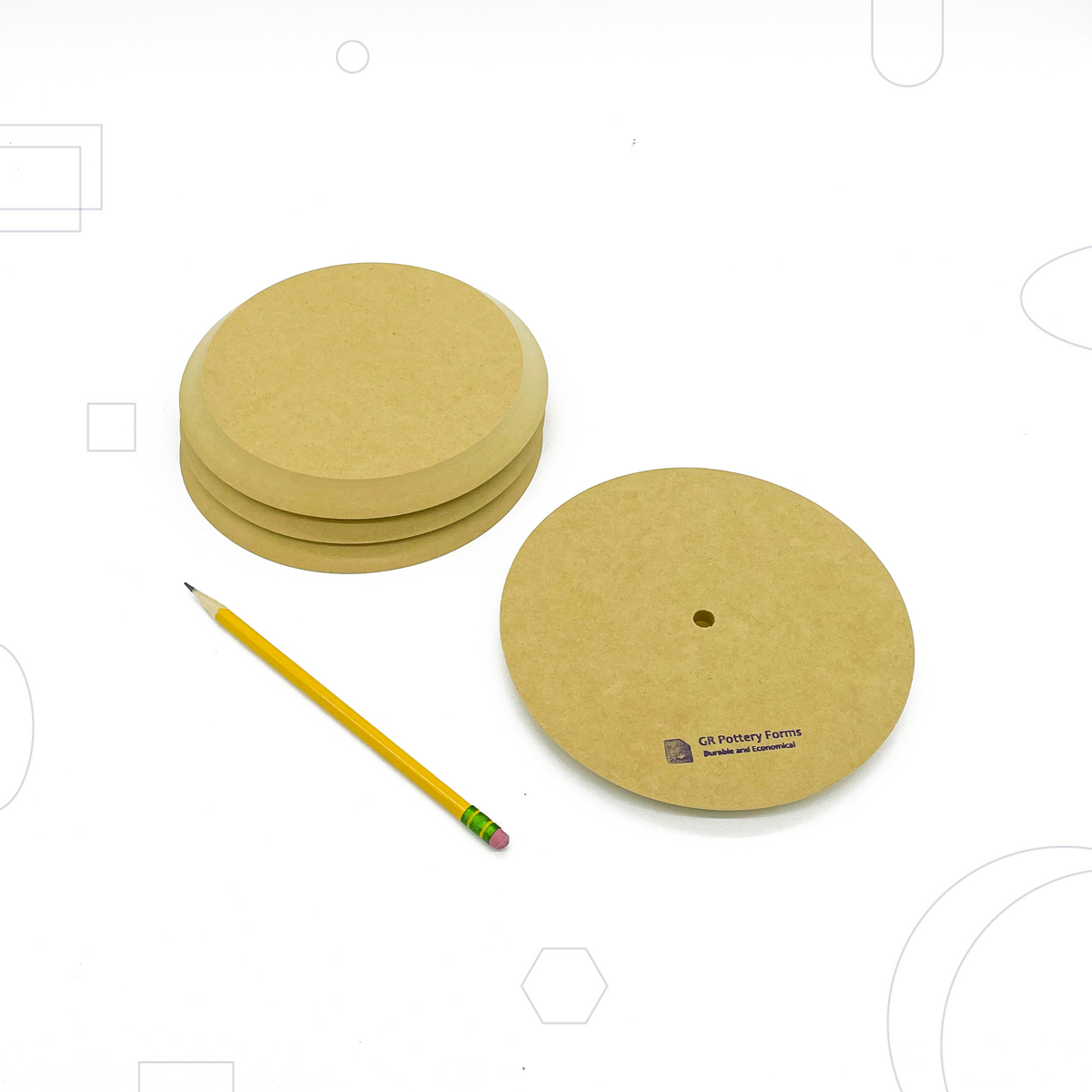 Slim Round - 7" (4 Pack) — GR Pottery Forms