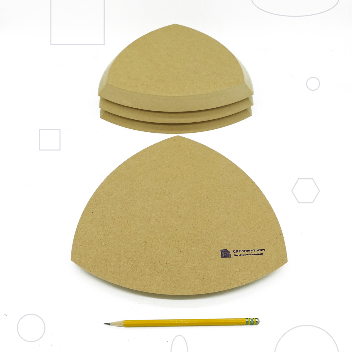 OG Spherical Triangle - 11" (4 Pack) – GR Pottery Forms